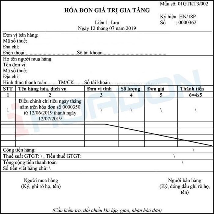 Hướng Dẫn Chi Tiết Cách Viết Hóa đơn điều Chỉnh Sai Ngày Tháng